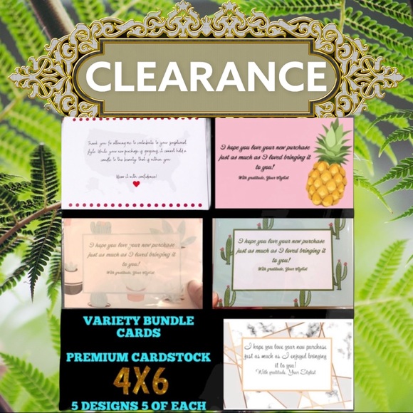 Office | 25 Variety Cards 5 Designs 5 Of Each Clearance | Poshmark